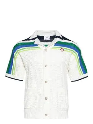 Casablanca Striped Knit Shirt - White