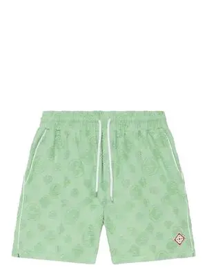 Casablanca Monogram Towelling Shorts - Green