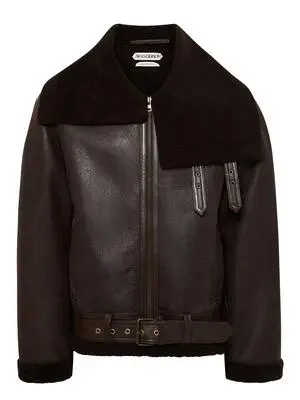 JW Anderson Shearling Jacket - Brown