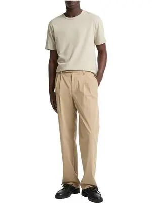 Vince Louie Relaxed Double-pleated Trouser - Red