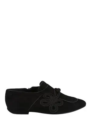 FERRAGAMO Althea Suede Loafer - Black