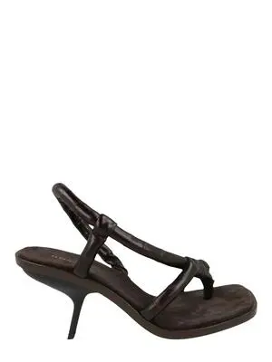 SALVATORE FERRAGAMO Fleur Leather Sandal