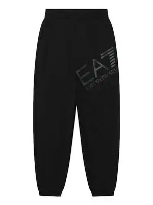 EA7 Logo Series Jersey Joggers - Black