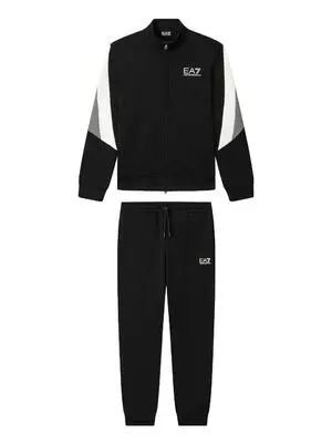 Emporio Armani Summer Block Pure Cotton Tracksuit - Black