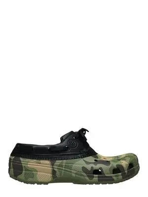CROCS Classic Duck Camo Boat Shoe - Black