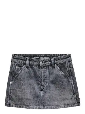 Alexander Wang High Rise Carpenter Skort - Grey