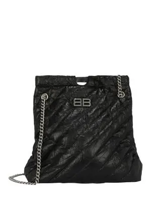Balenciaga Crush Quilted Medium Tote - Black