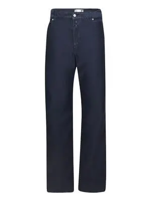 Victoria Beckham Split Detail Utility Trouser - Blue