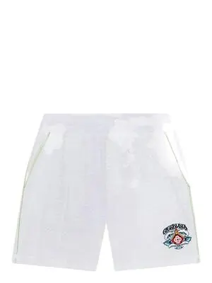 Casablanca Towelling Monogram Short - White