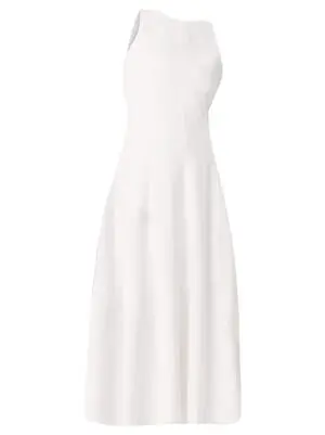 MAJE Flared Backless Midi Dress