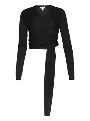 Alaïa Wrap Top - Black
