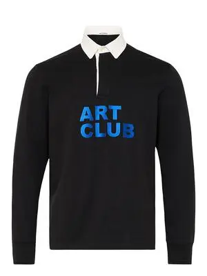 JW Anderson Art Club Rugby Polo - Black