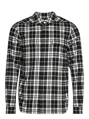 Rick Owens Plaid Outershirt - Black