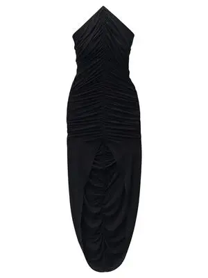 Alexander Wang Structured Bodice Midi Dress - Black