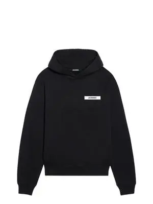 Jacquemus Le Hoodie Gros Grain - Black
