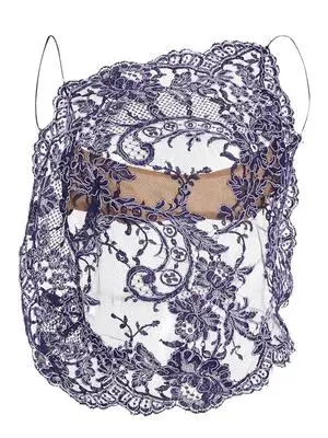 Christopher Esber Iris Floating Lace Cami - Purple