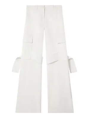 COURREGES Utility Chaps Cotton Trousers - White