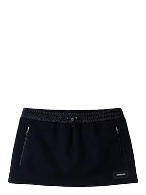 Miu Miu Nylon Felpa Skirt - Blue