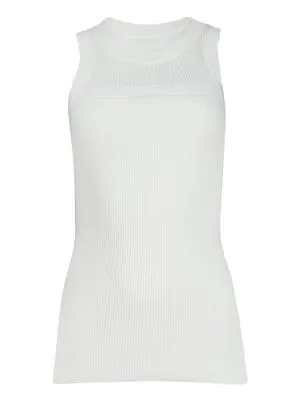Sacai Knit Tank Top - White