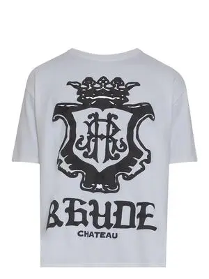 Rhude Oversized Chateau Crest T-shirt - White
