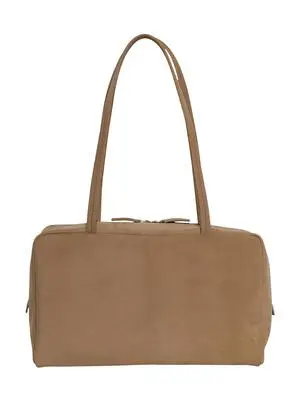 THE ROW Astra Bowling Nubuck Bag - Tan