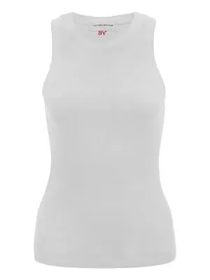 Victoria Beckham Ribbed Tank - White