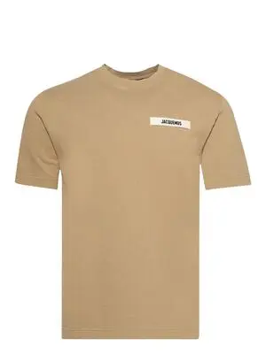 Jacquemus Le T-Shirt Gros Grain Tan