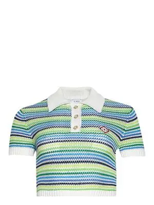 Casablanca Striped Polo Shirt - Multicolor