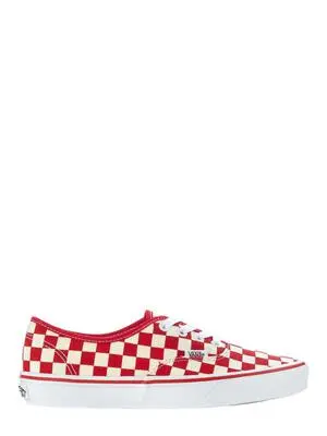 VANS Authentic Checkerboard Sneakers - Red