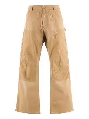 SAINT MXXXXXX Double Knee Pants - Tan