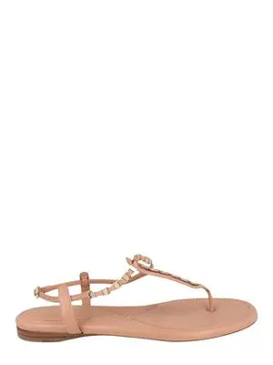 FERRAGAMO Wmns Tahiti Chain T-strap Sandal - Pink