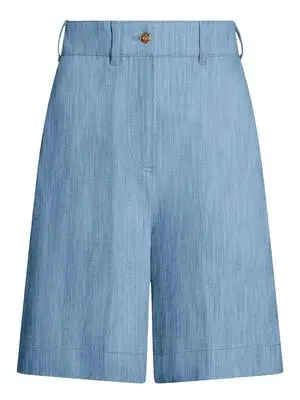 PATOU Denim Bermuda - Blue