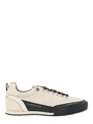 ALLSAINTS Harri Suede Trainers - Chalk White/bl