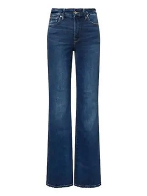 Good American Classic Slim Bootcut Stretch-denim Jeans - Indigo511