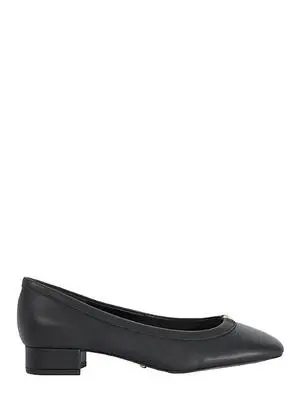 DUNE Leather Court Shoes - Black Leather