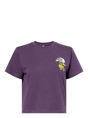 The North Face Cotton-jersey T-shirt With Flora Embroidery - Endless Dusk
