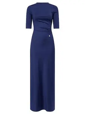 Stella McCartney Slim-fit Ruched Maxi Dress - Indigo