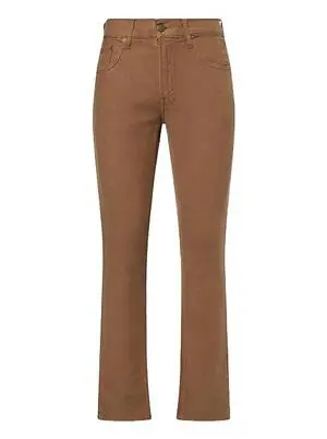 Citizens Of Humanity Adler Classic Slim-fit Cotton-blend Jeans - Deep Brown (dk Brown)