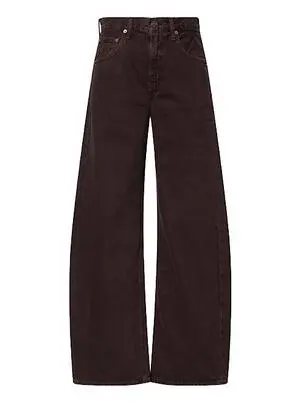 AGOLDE Wide-leg Curve Denim Jeans - Sloe Berry