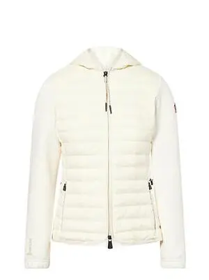 Moncler Padded Zip-up Hoody - White