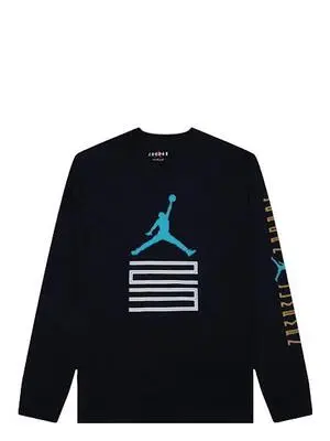 JORDAN Brooklyn Aj11 Graphic Long Sleeve Tee Shirt - Black