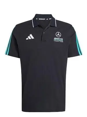 Adidas Mercedes Amg Petronas Formula 1 Team Dna Polo Shirt - Black Semi Mint Rush