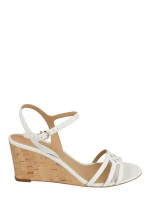 SALVATORE FERRAGAMO Fieri Leather Wedge Sandals