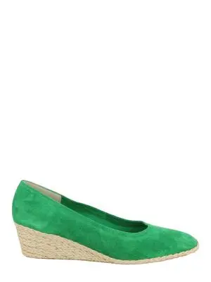 FERRAGAMO Campy Archive Limited Edition 1976 Espadrille Wedges - Olive Green