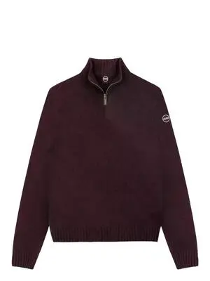 COLMAR Zip Mock-neck Jumper - Purple