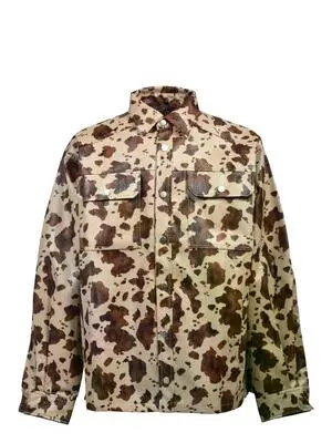 BREATH Buttoned Horse-print Shirt - Neutrals