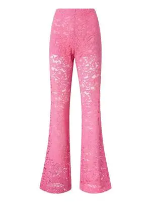 Pinko Lace Flared Trousers - Pink