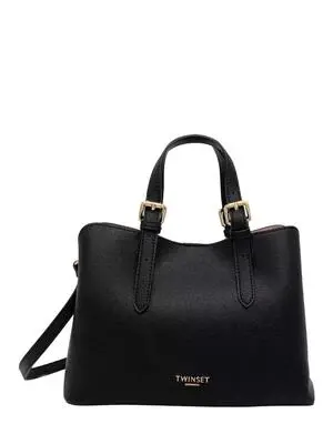 TWINSET Logo-plaque Tote Bag - Black