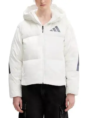 Adidas Hooded Puffer Jacket - White