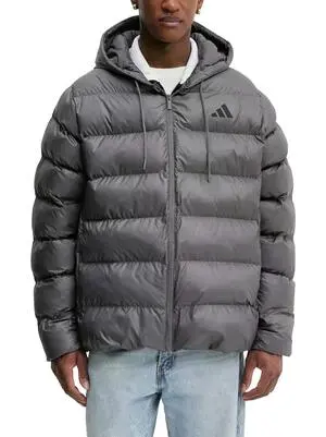Adidas Hooded Puffer Jacket - Grey